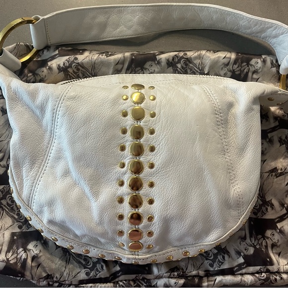 Junior Drake | Bags | Italian Leather Junior Drake White With Gold ...